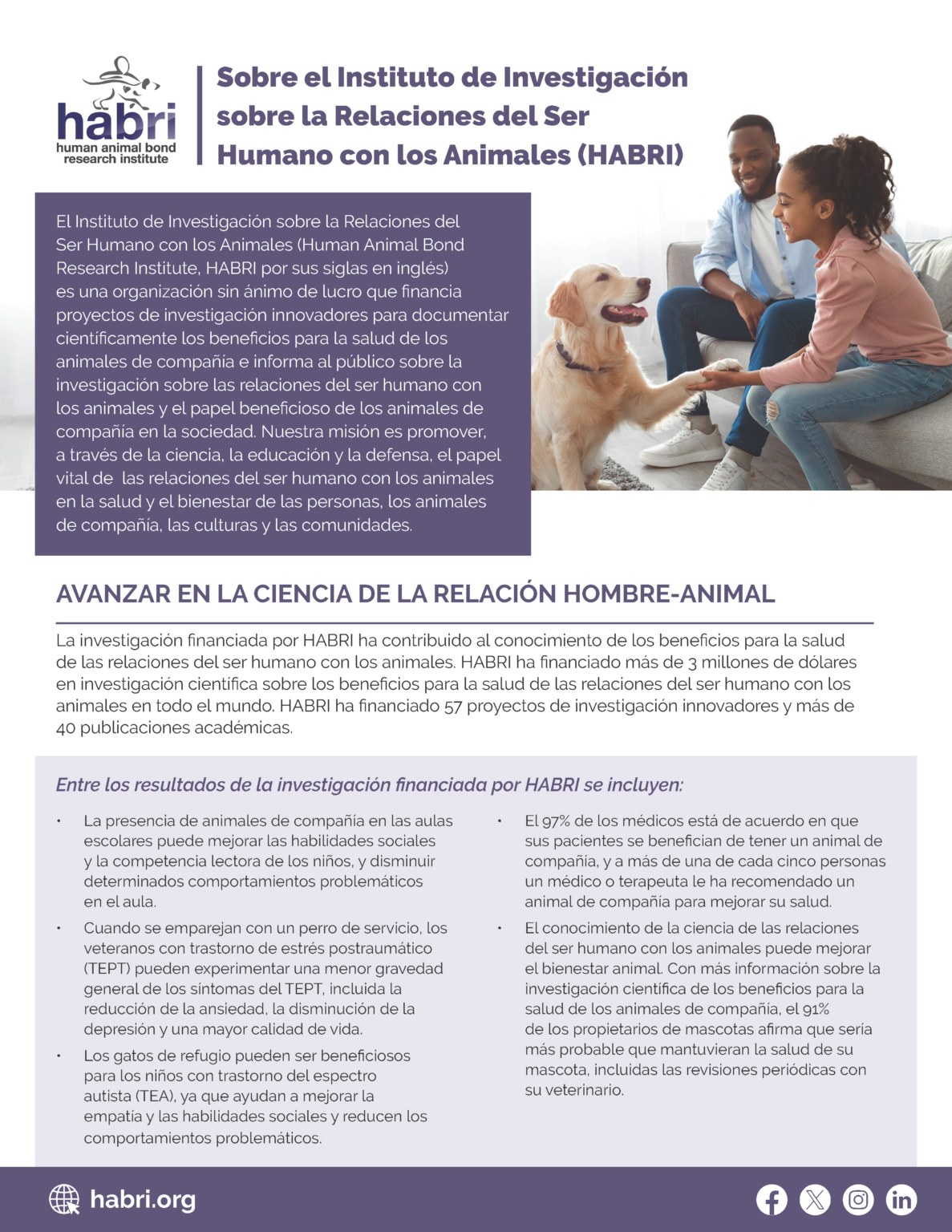 International Human-Animal Bond Day | HABRI